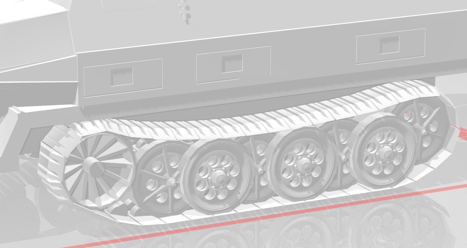 SdKfz 251 Drilling 3D model 3D printable | CGTrader