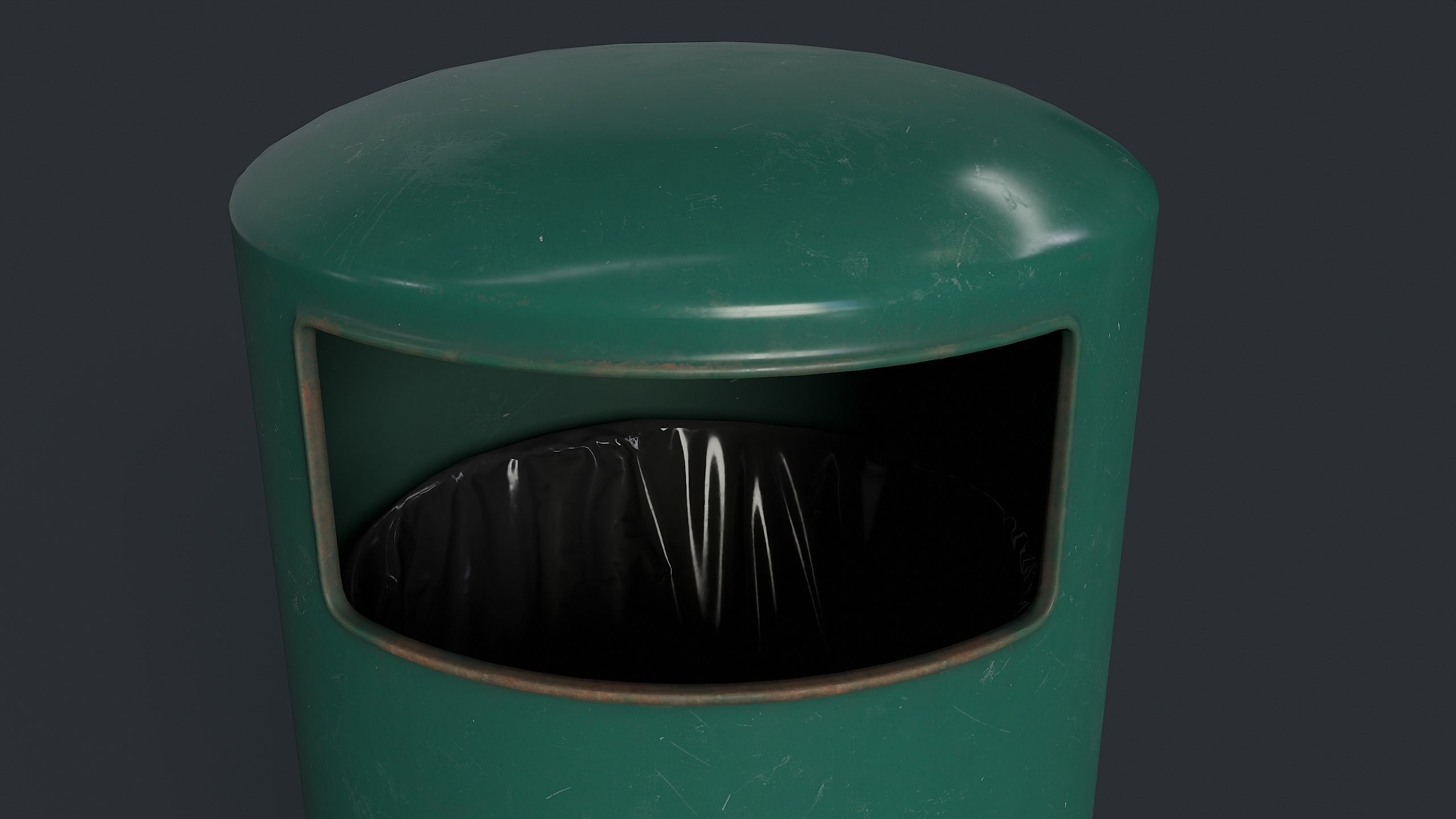 3D model Street Trash Can 5 PBR Game Ready VR / AR / low-poly | CGTrader