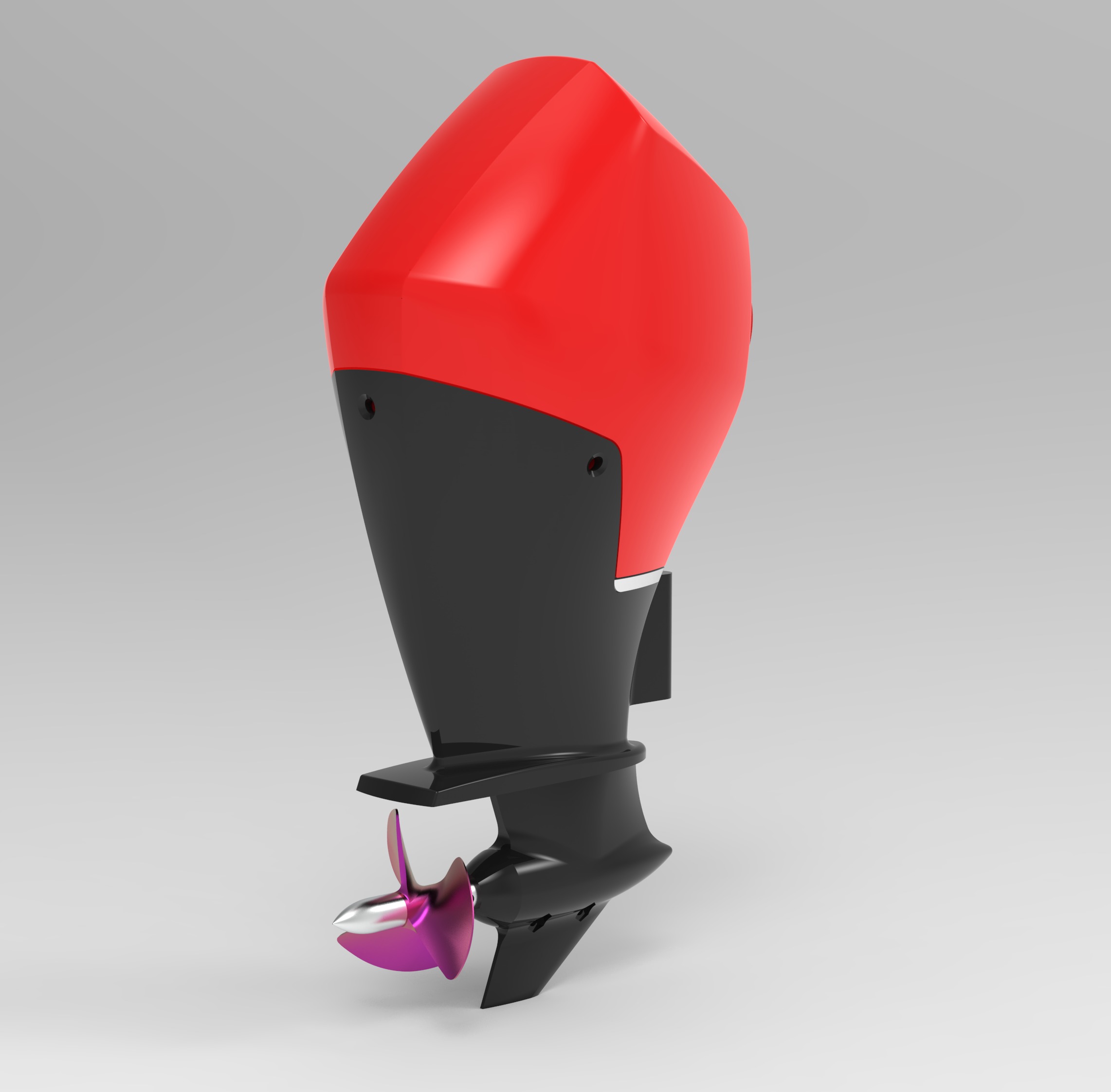 RC Boat Outboard Motor 3D model 3D printable | CGTrader