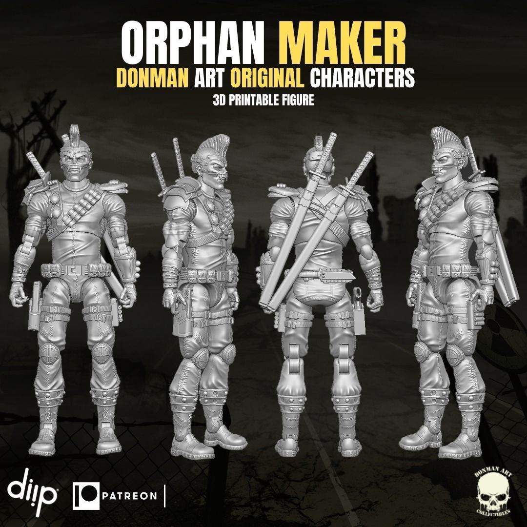 Orphan Maker - complete 3D printable Action Figure 3D model 3D ...