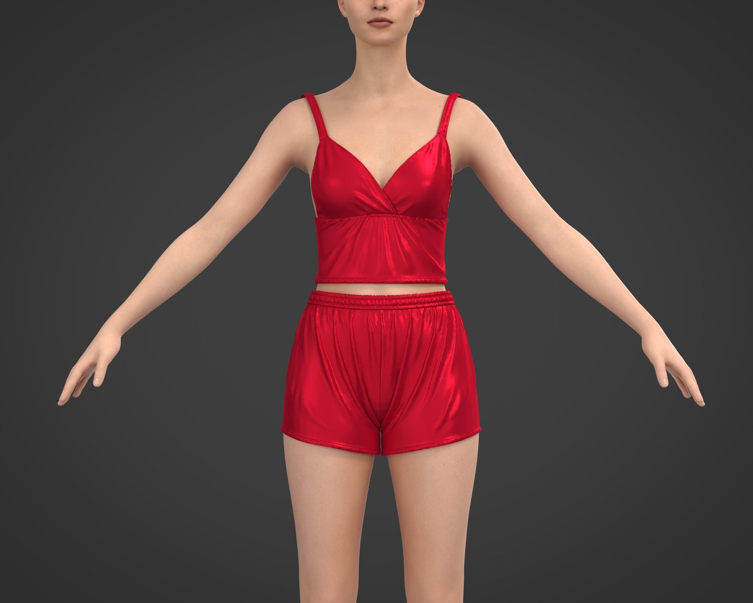 8 Women Home Clothes 3D model | CGTrader