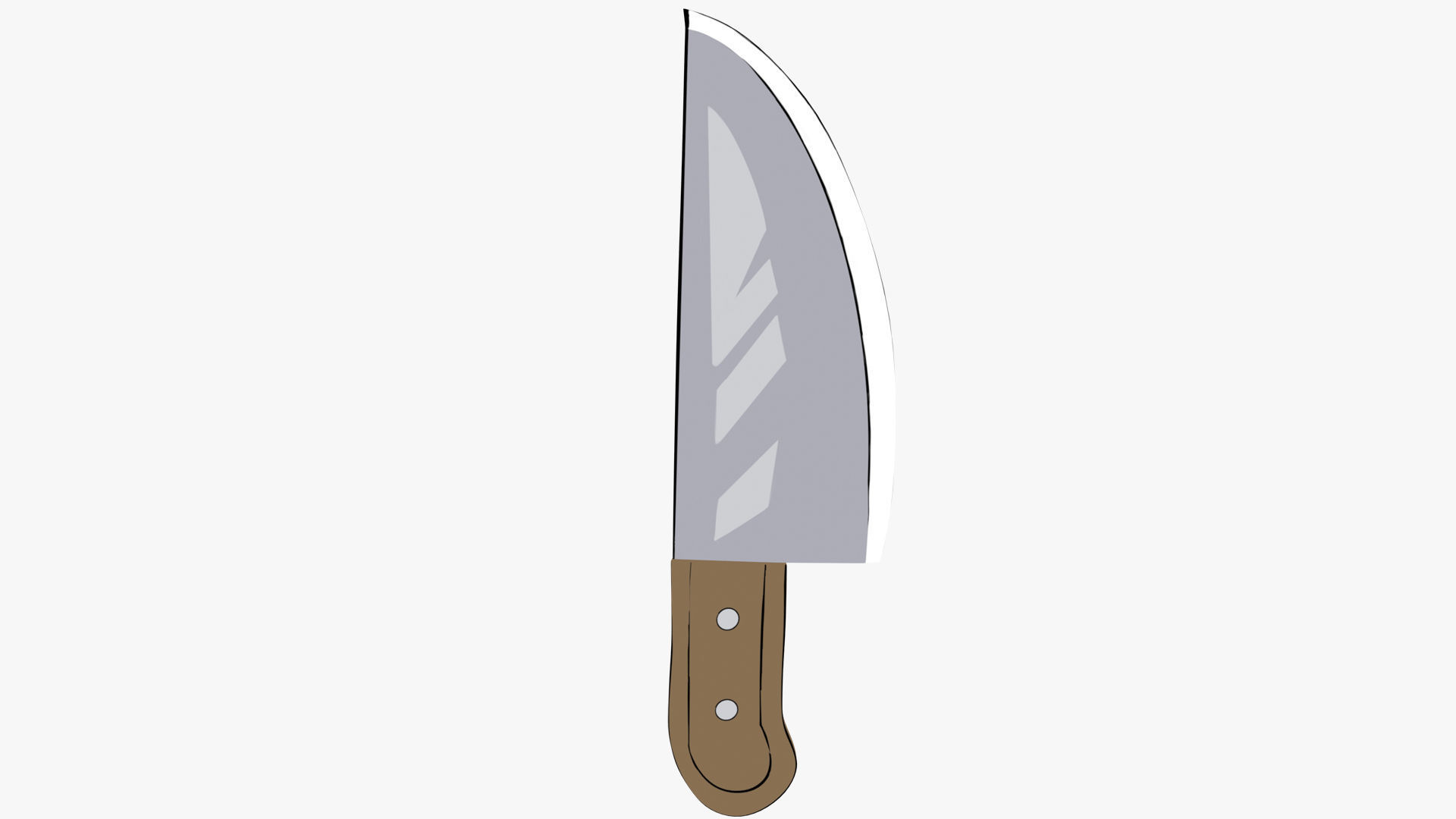 3D model Cartoon kitchen knife VR / AR / low-poly | CGTrader