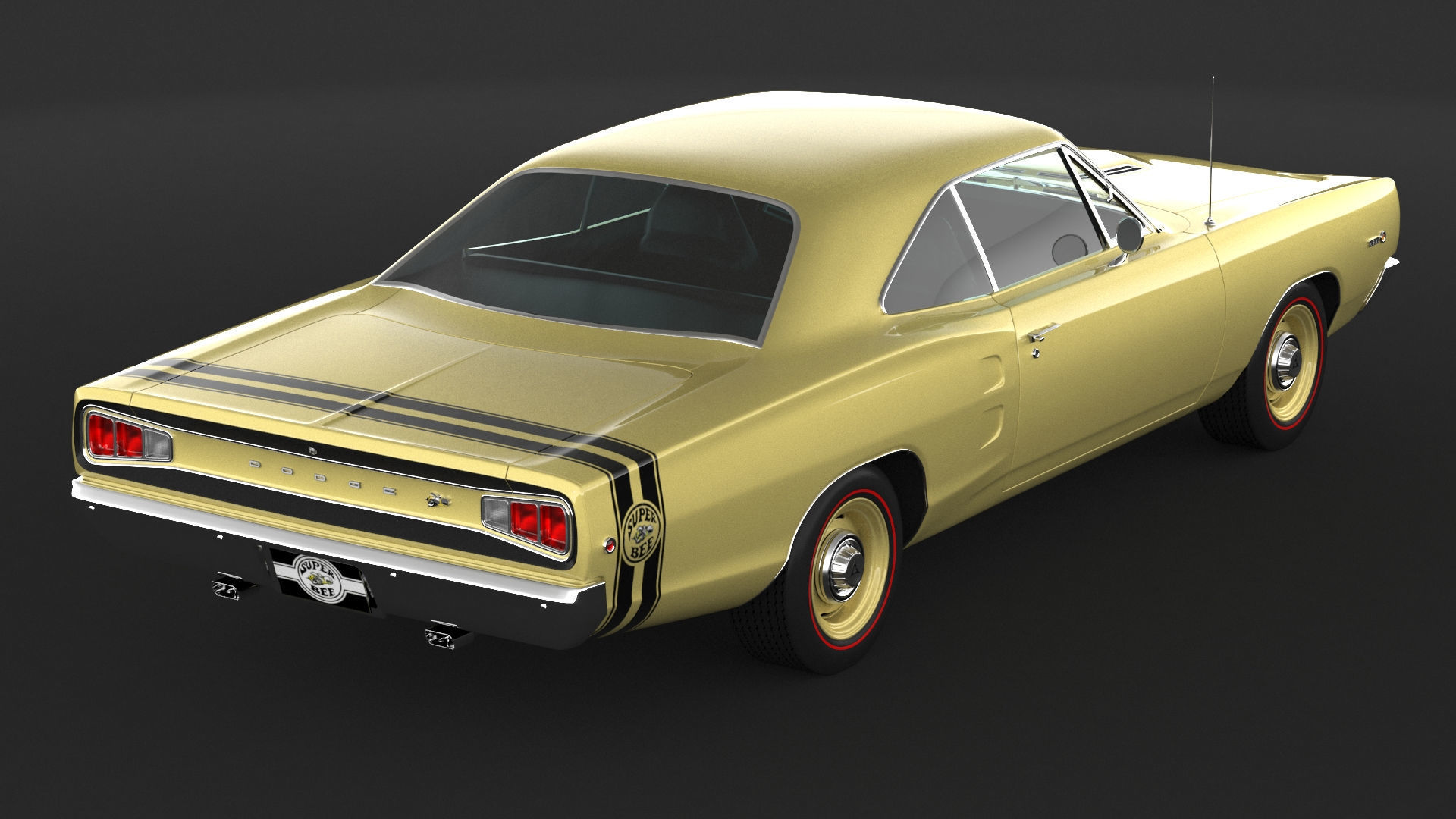 1968 Dodge Coronet Super Bee 3D model | CGTrader
