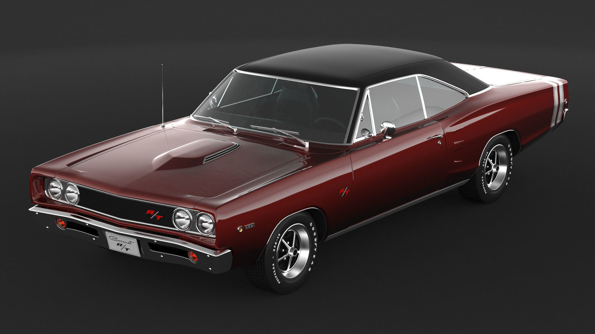 1968 Dodge Coronet RT 3D model | CGTrader