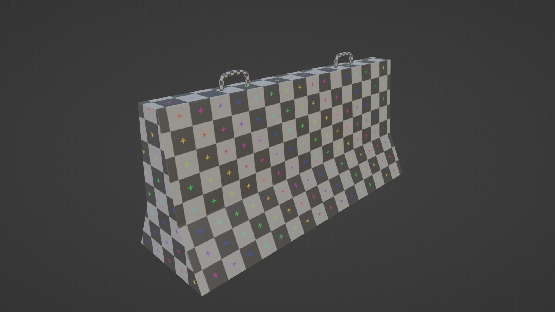 3D model Concrete Road Block Game Asset 4 Textures VR / AR / low-poly ...