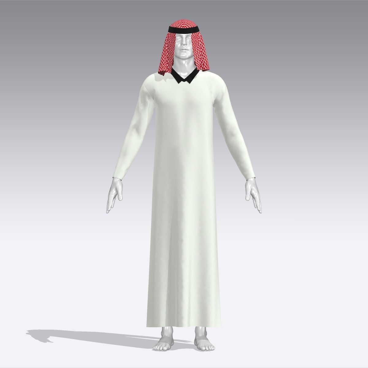 3D model Arab Costume VR / AR / low-poly | CGTrader