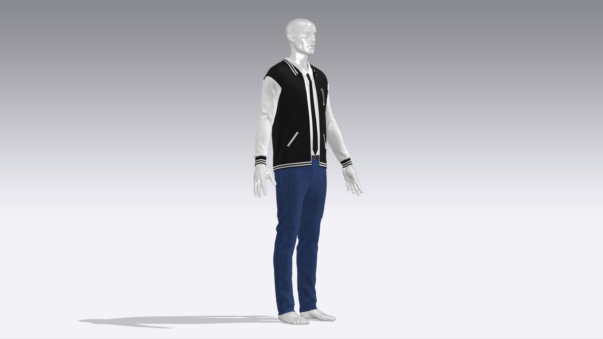 3D model Varsity Uniform VR / AR / low-poly | CGTrader