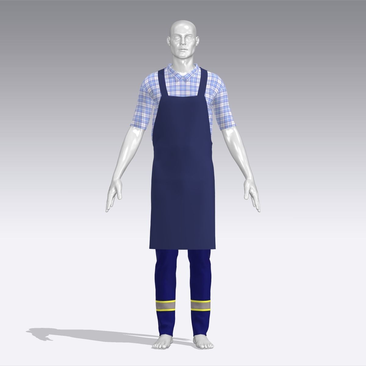 3D model Shop Assistant Costume VR / AR / low-poly | CGTrader