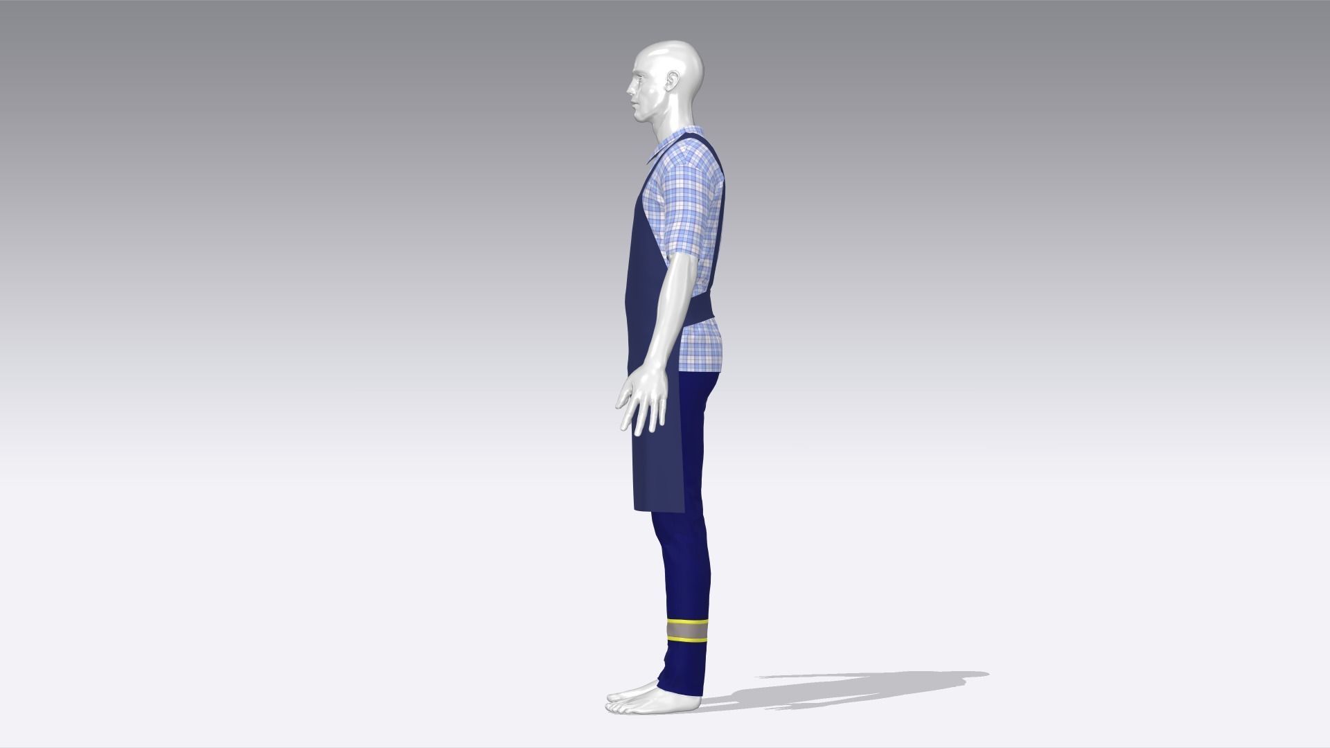 3D model Shop Assistant Costume VR / AR / low-poly | CGTrader