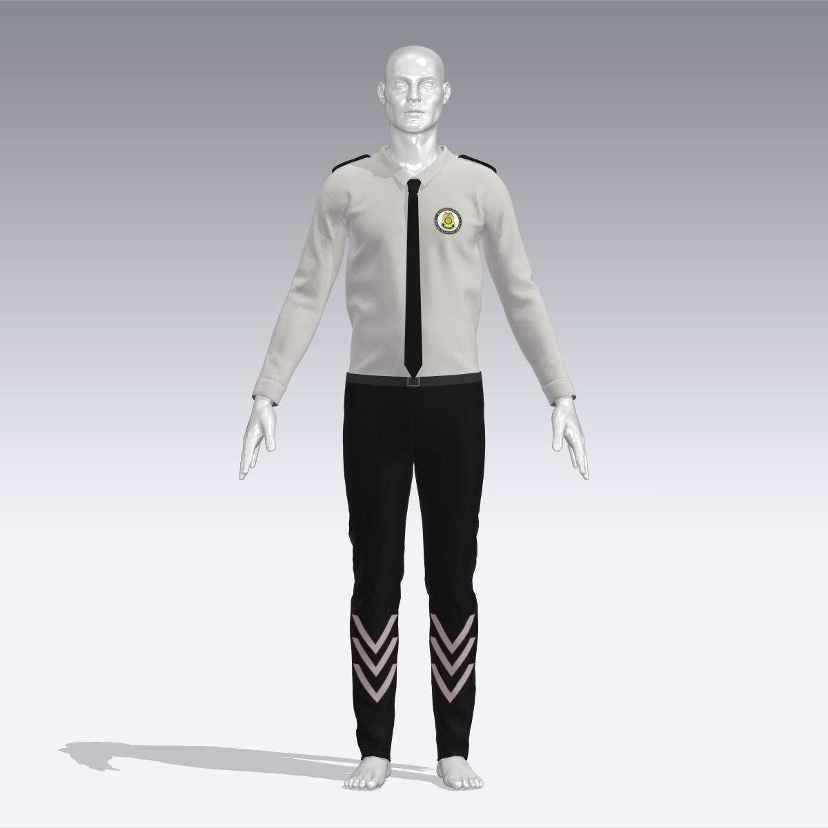 Prison Warden 3D model | CGTrader