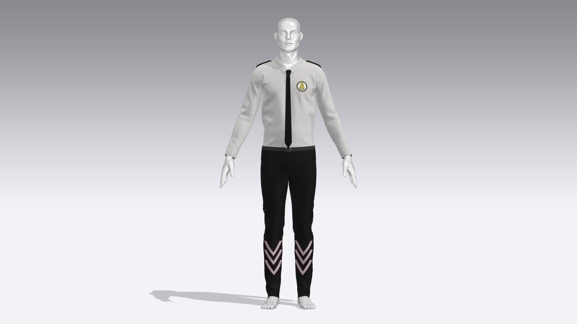 Prison Warden 3D model | CGTrader