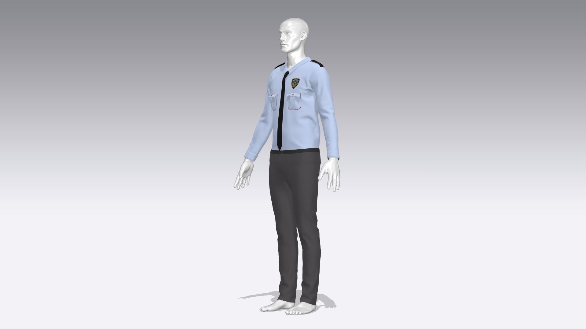 3D model Police Officer Uniform VR / AR / low-poly | CGTrader