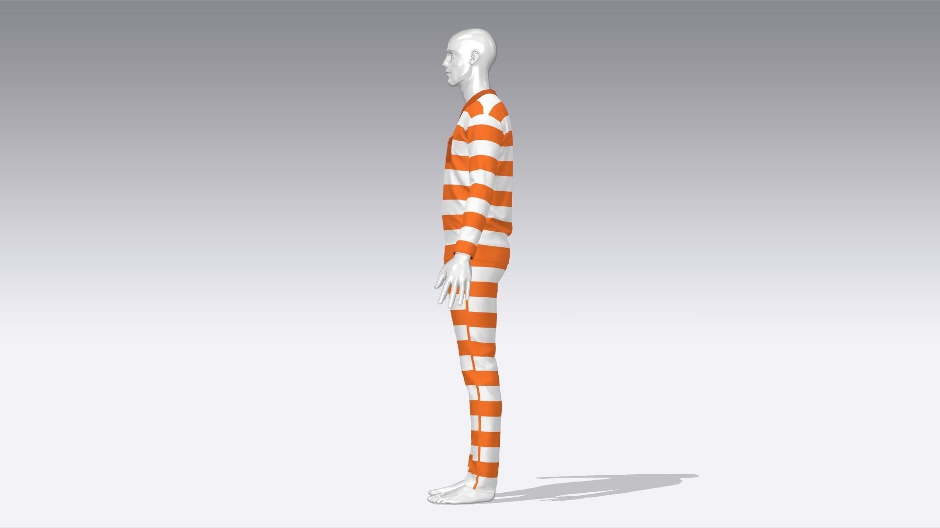 3D model Prisoner Costume VR / AR / low-poly | CGTrader