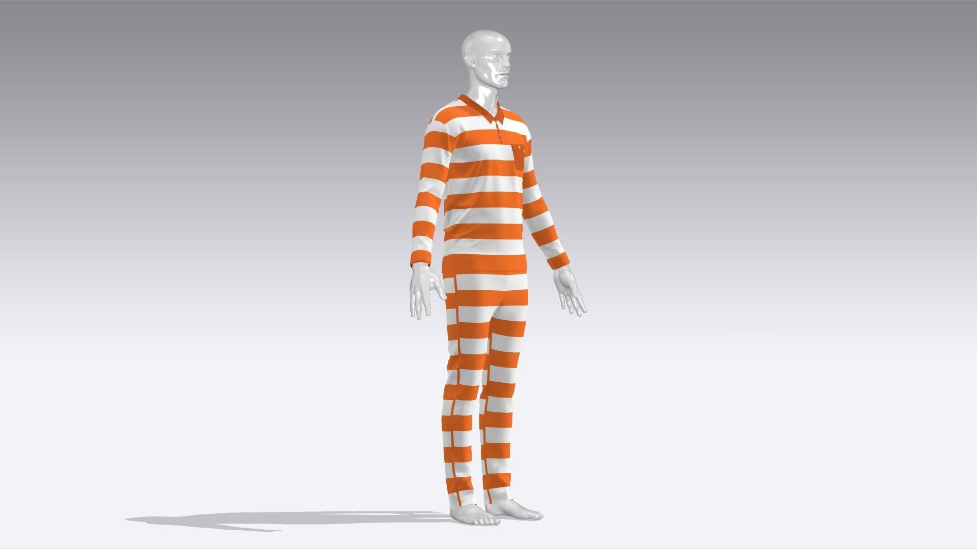 3D model Prisoner Costume VR / AR / low-poly | CGTrader