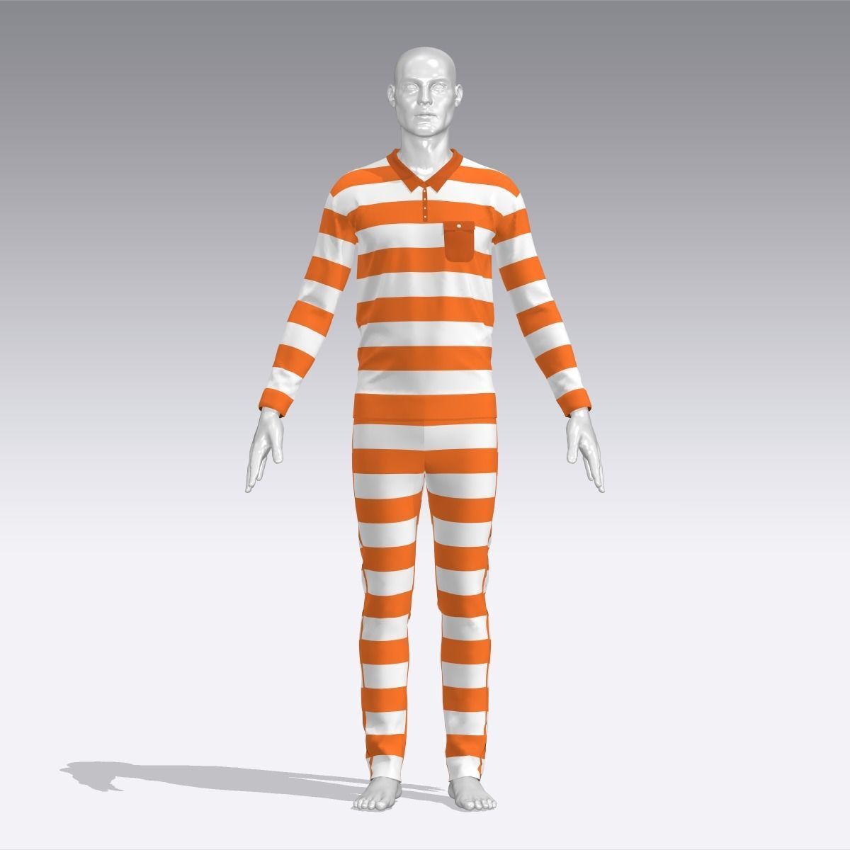 3D model Prisoner Costume VR / AR / low-poly | CGTrader