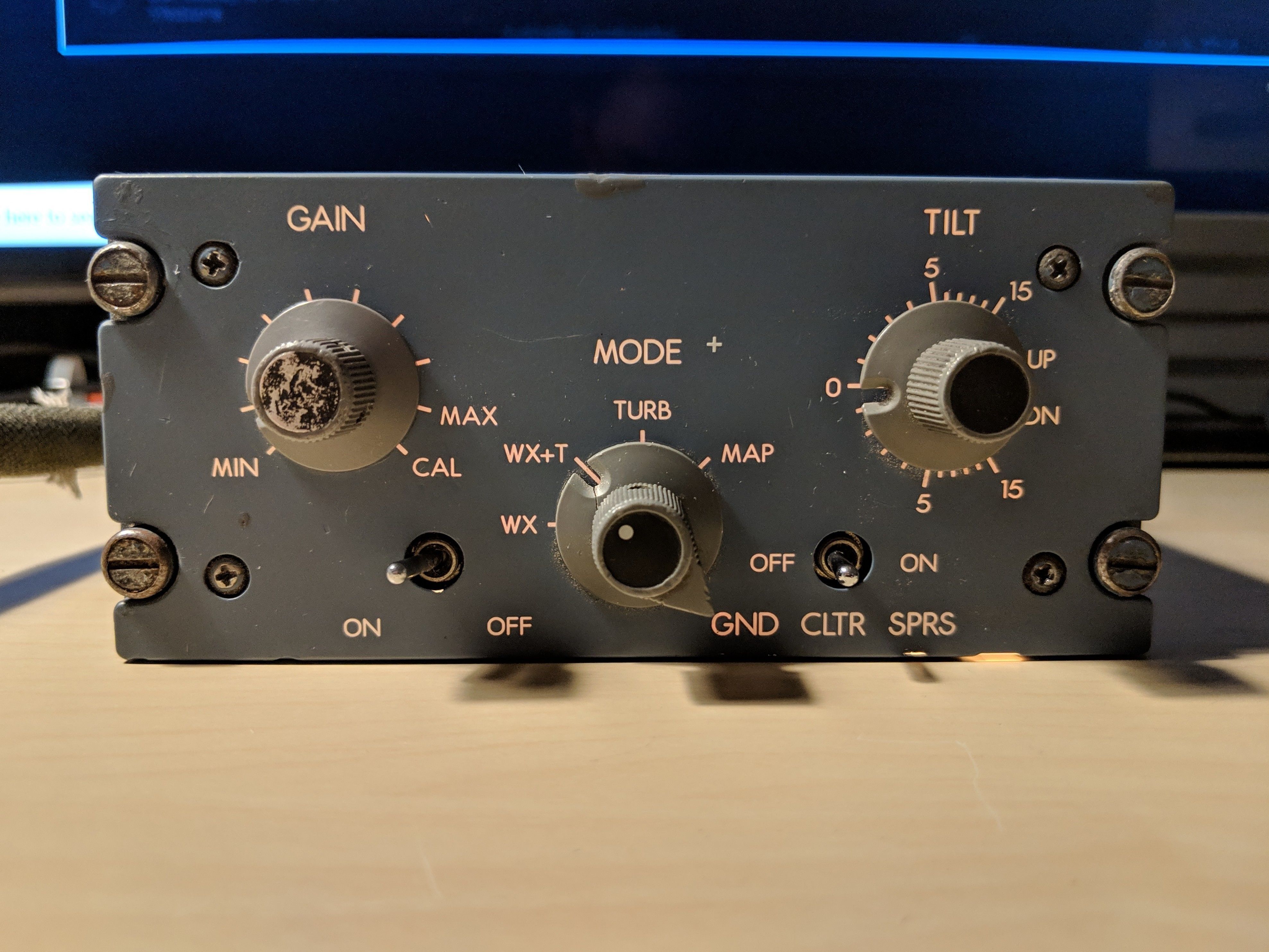 Airbus A320 WXR Panel -Collins WCP 702 3D model 3D printable | CGTrader