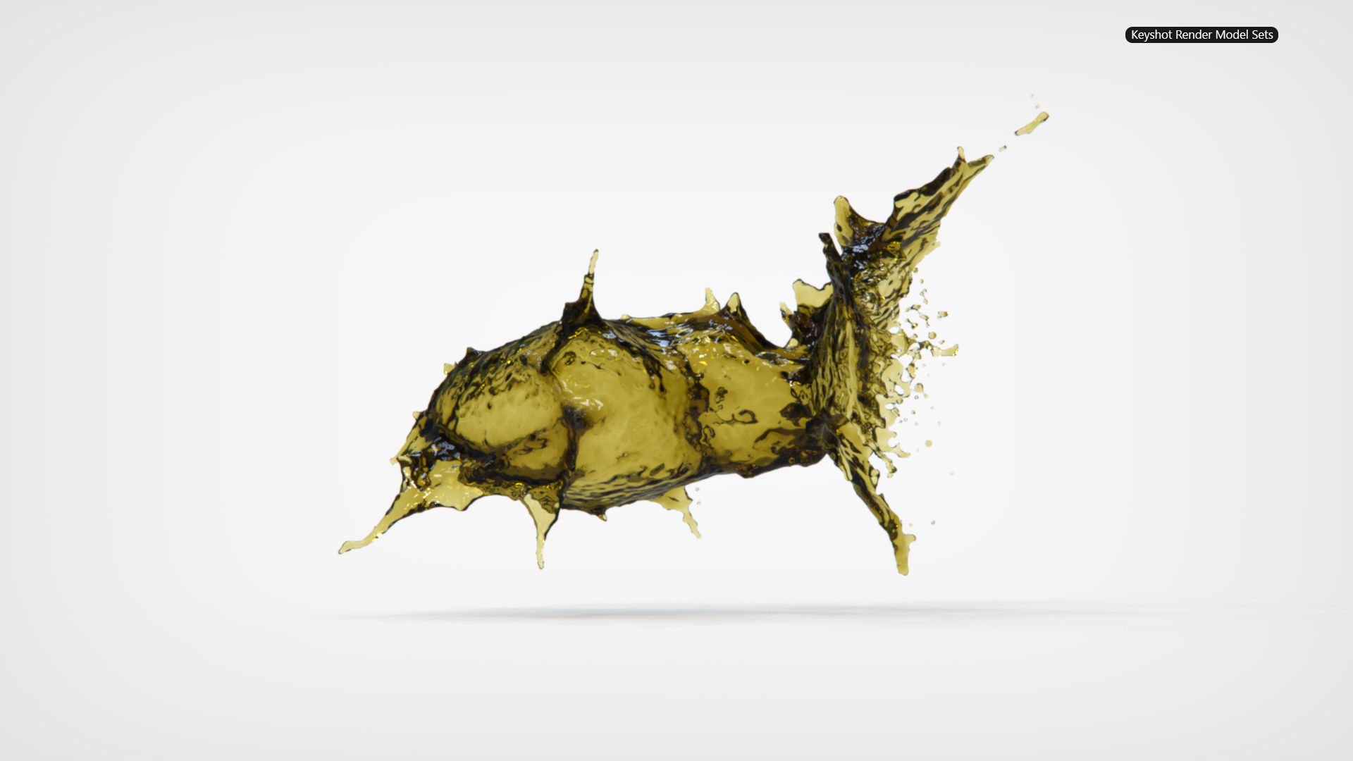 Realistic Liquid Splash V1 free 3D model animated | CGTrader