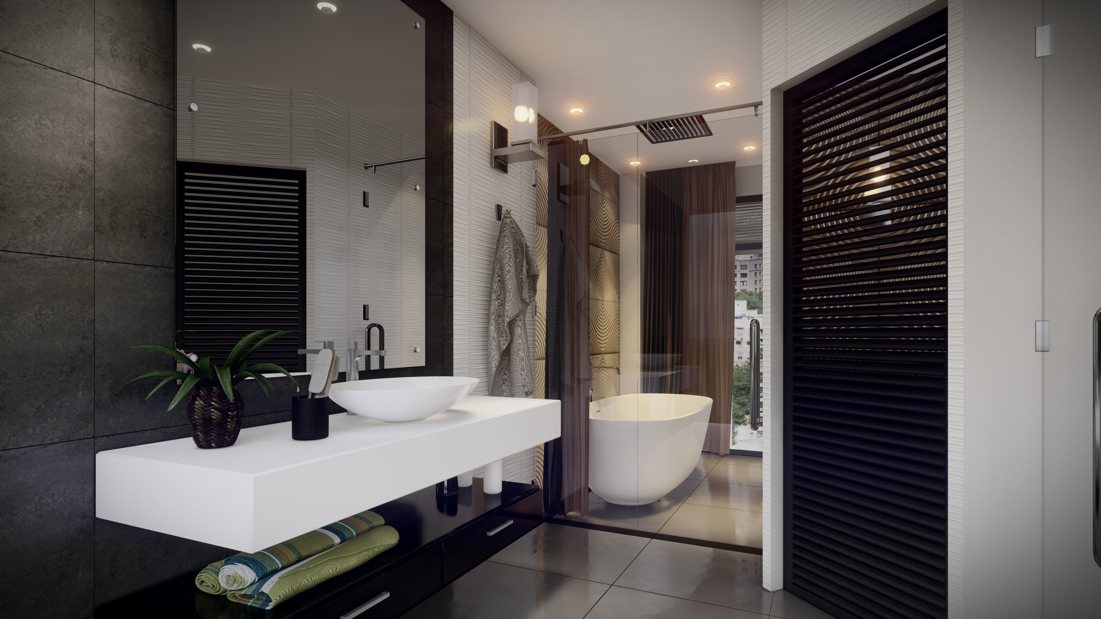 Modern Bathroom and Washroom archviz 3D model | CGTrader