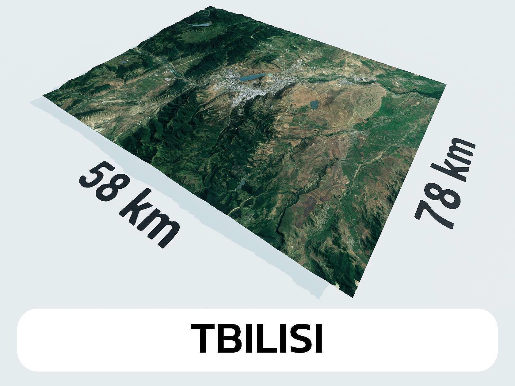 Tbilisi Georgia City Landscape 3D Model 3D model | CGTrader