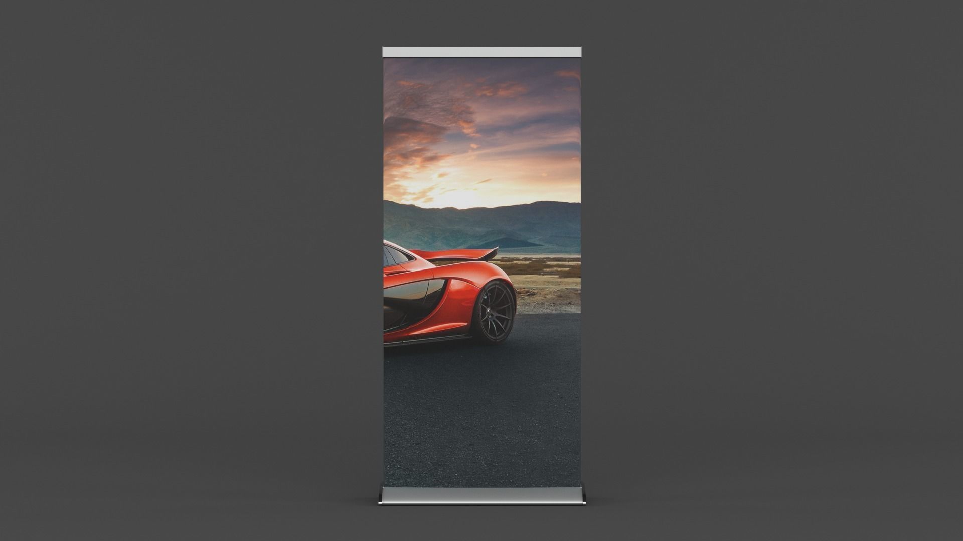 Roller Banner 3D model | CGTrader