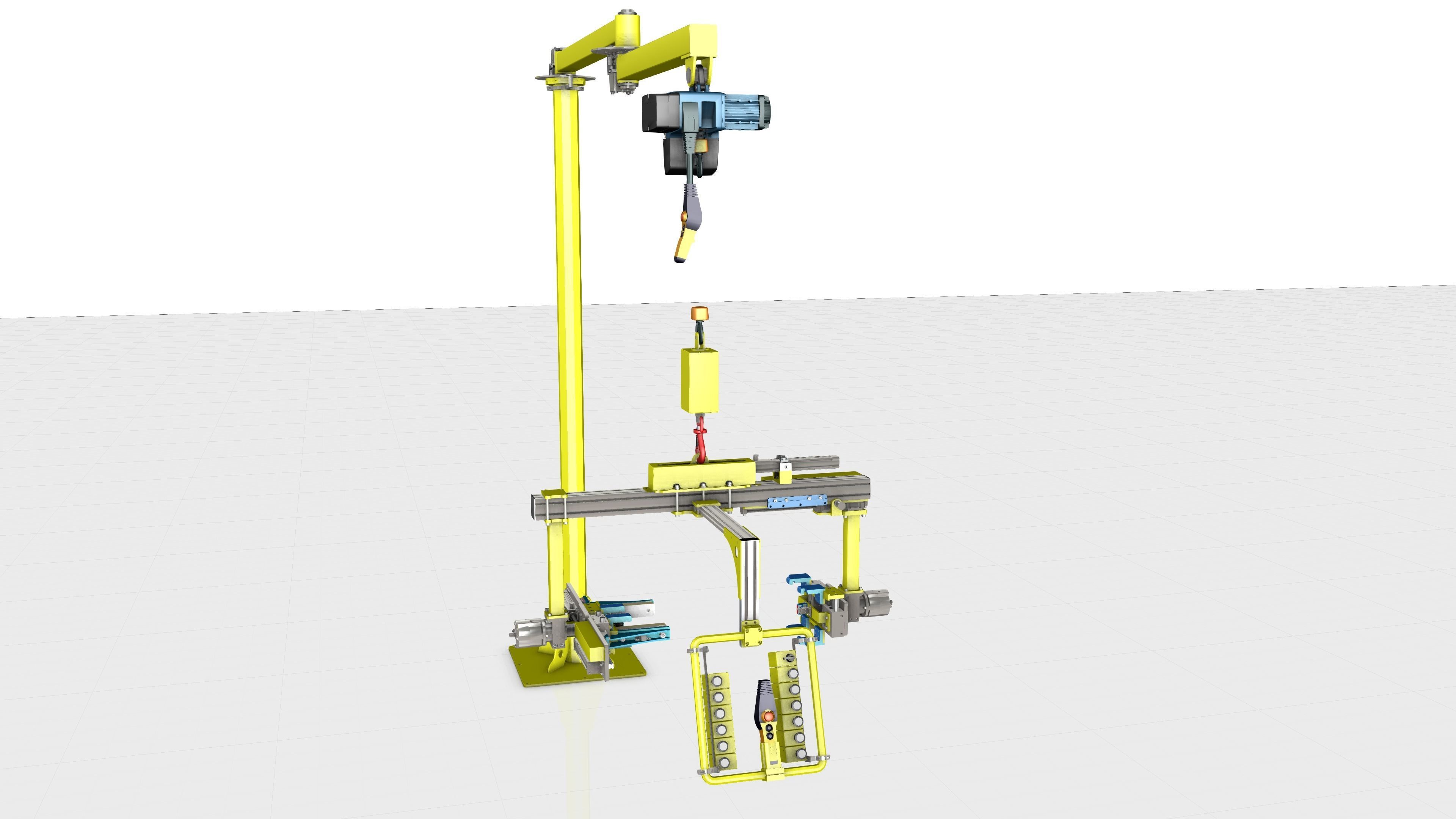 3D model Industrial Manipulator VR / AR / low-poly | CGTrader