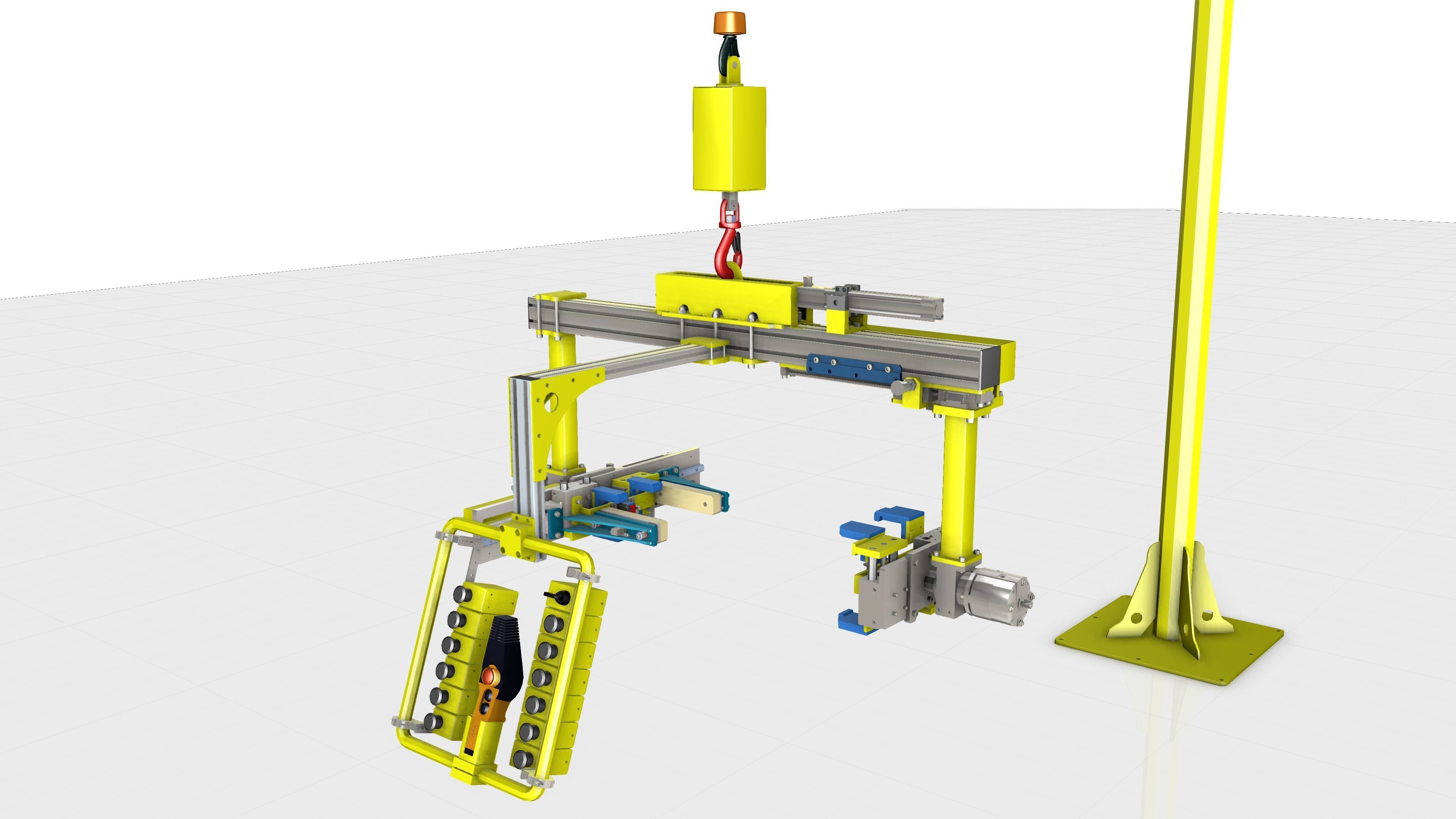 3D model Industrial Manipulator VR / AR / low-poly | CGTrader
