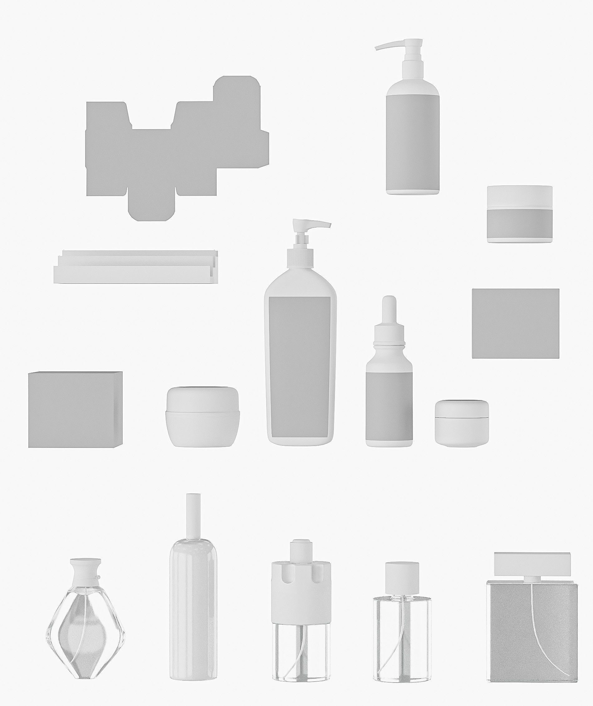 15 Bottles Product Pack 3D model | CGTrader