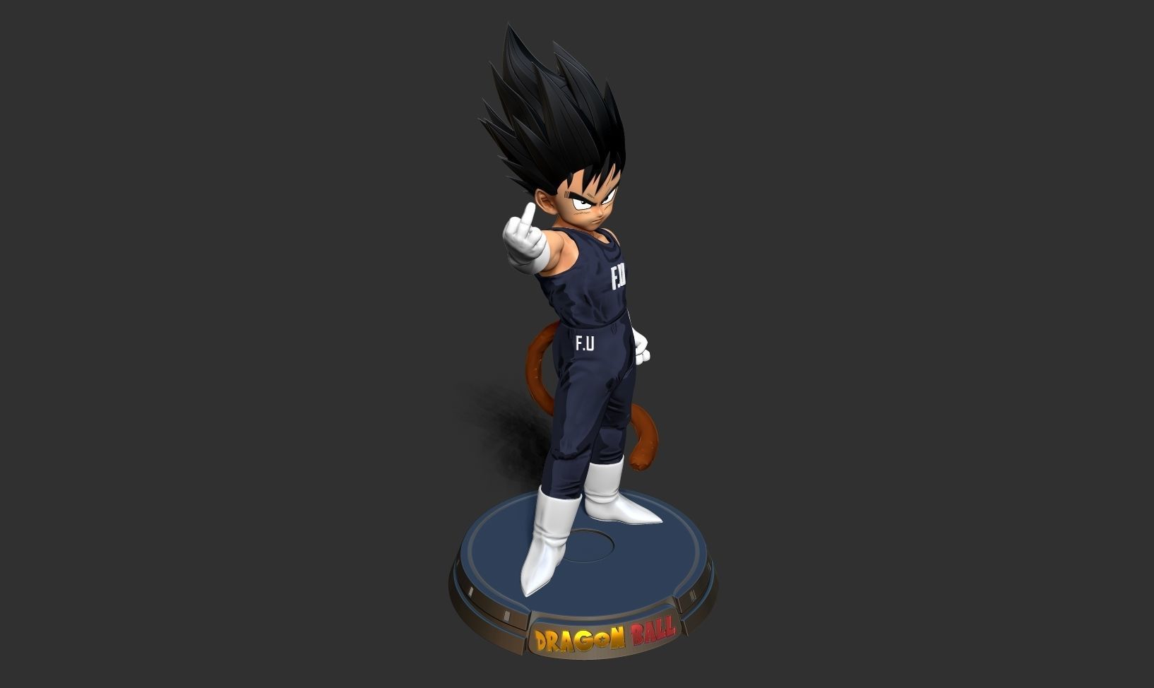 Little Prince Vegeta 3D model 3D printable | CGTrader