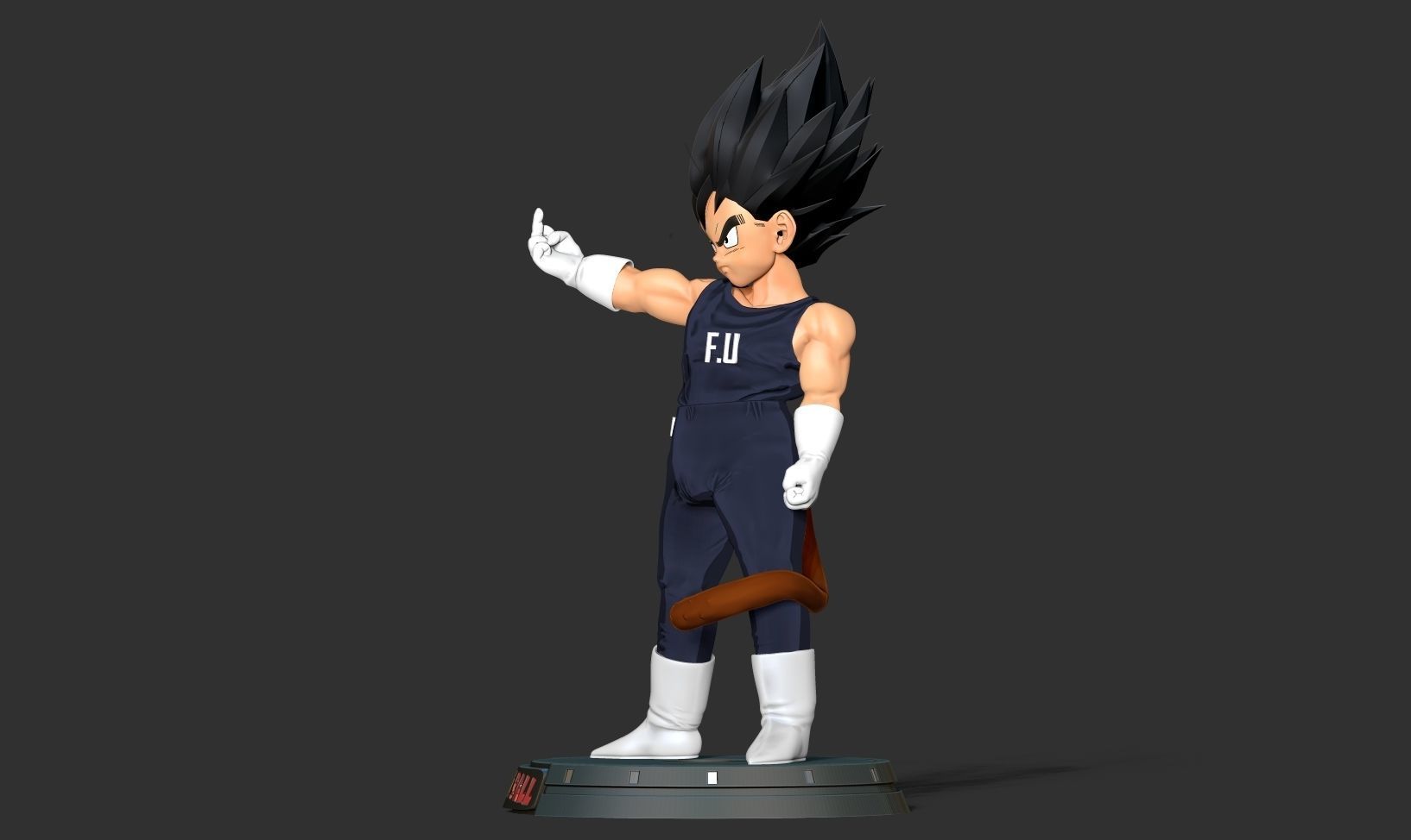 Little Prince Vegeta 3D model 3D printable | CGTrader