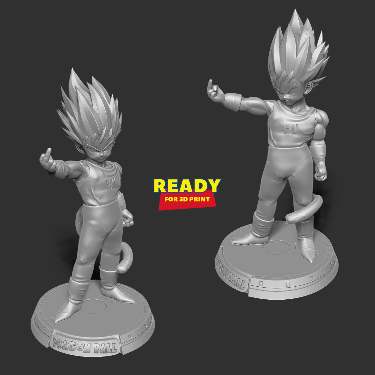 Little Prince Vegeta 3D model 3D printable | CGTrader