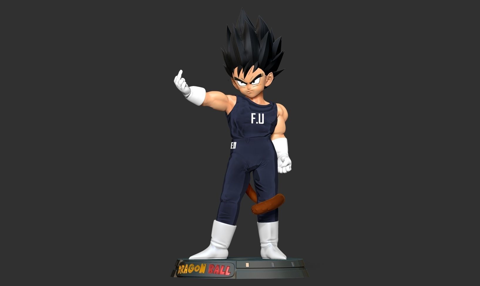 Little Prince Vegeta 3D model 3D printable | CGTrader