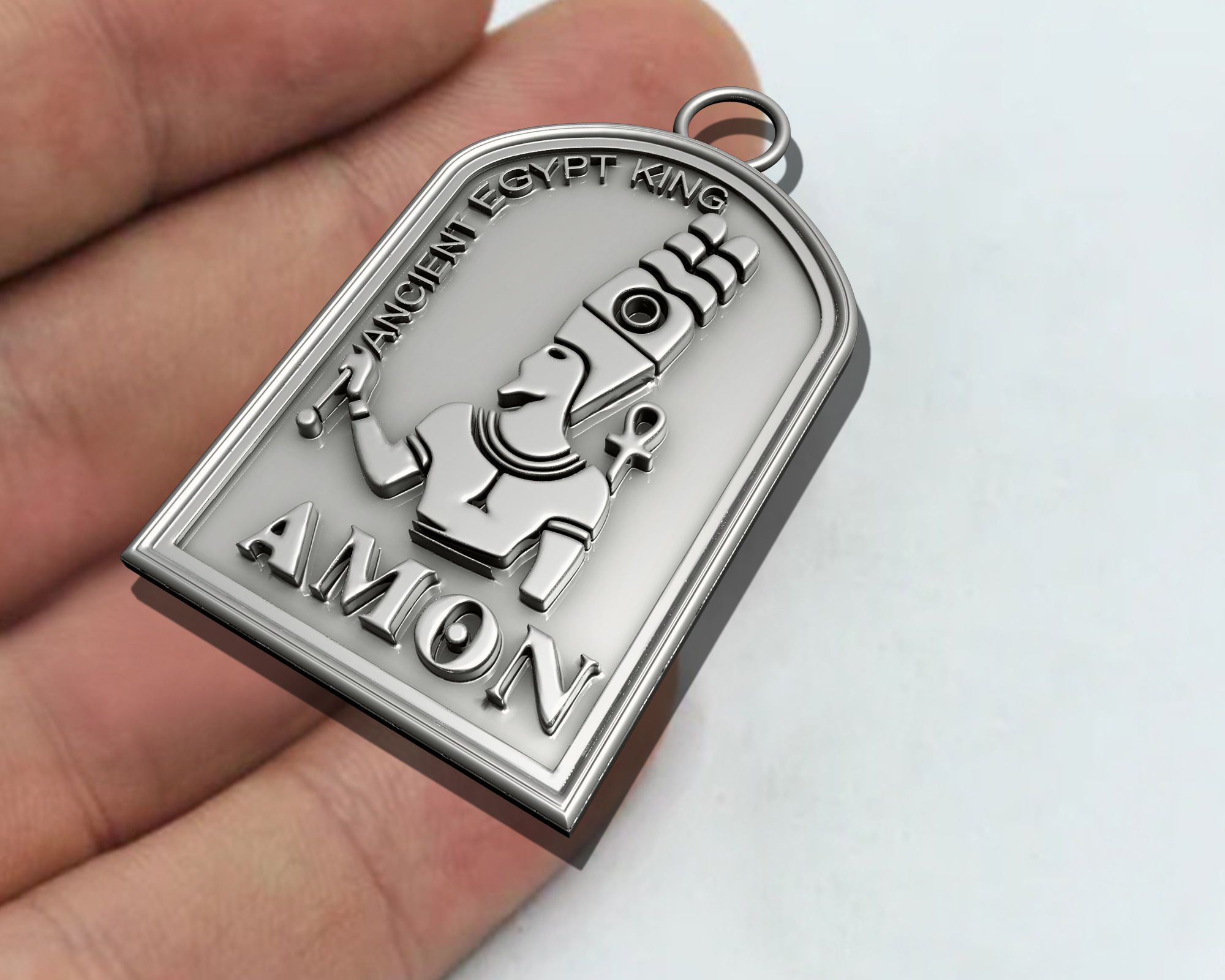 AMON ANCIENT EGYPTIAN KING PENDANT 3D model 3D printable | CGTrader