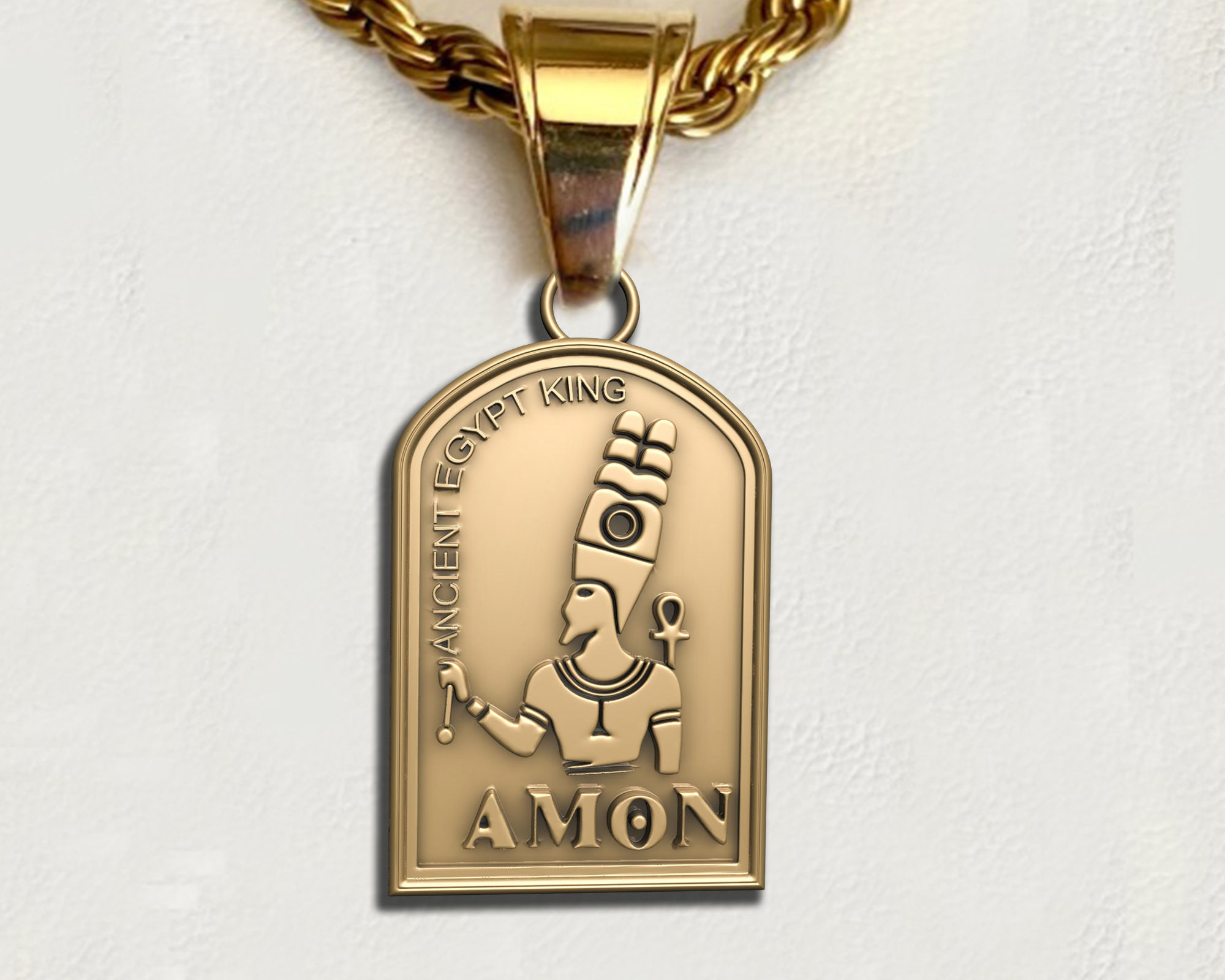 AMON ANCIENT EGYPTIAN KING PENDANT 3D model 3D printable | CGTrader