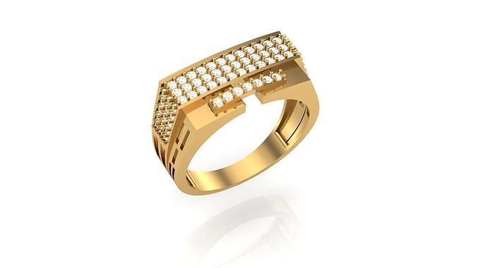 Gents ring - 4 3D model 3D printable | CGTrader