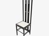 Mackintosh - Ingram High Back Chair 3D model | CGTrader