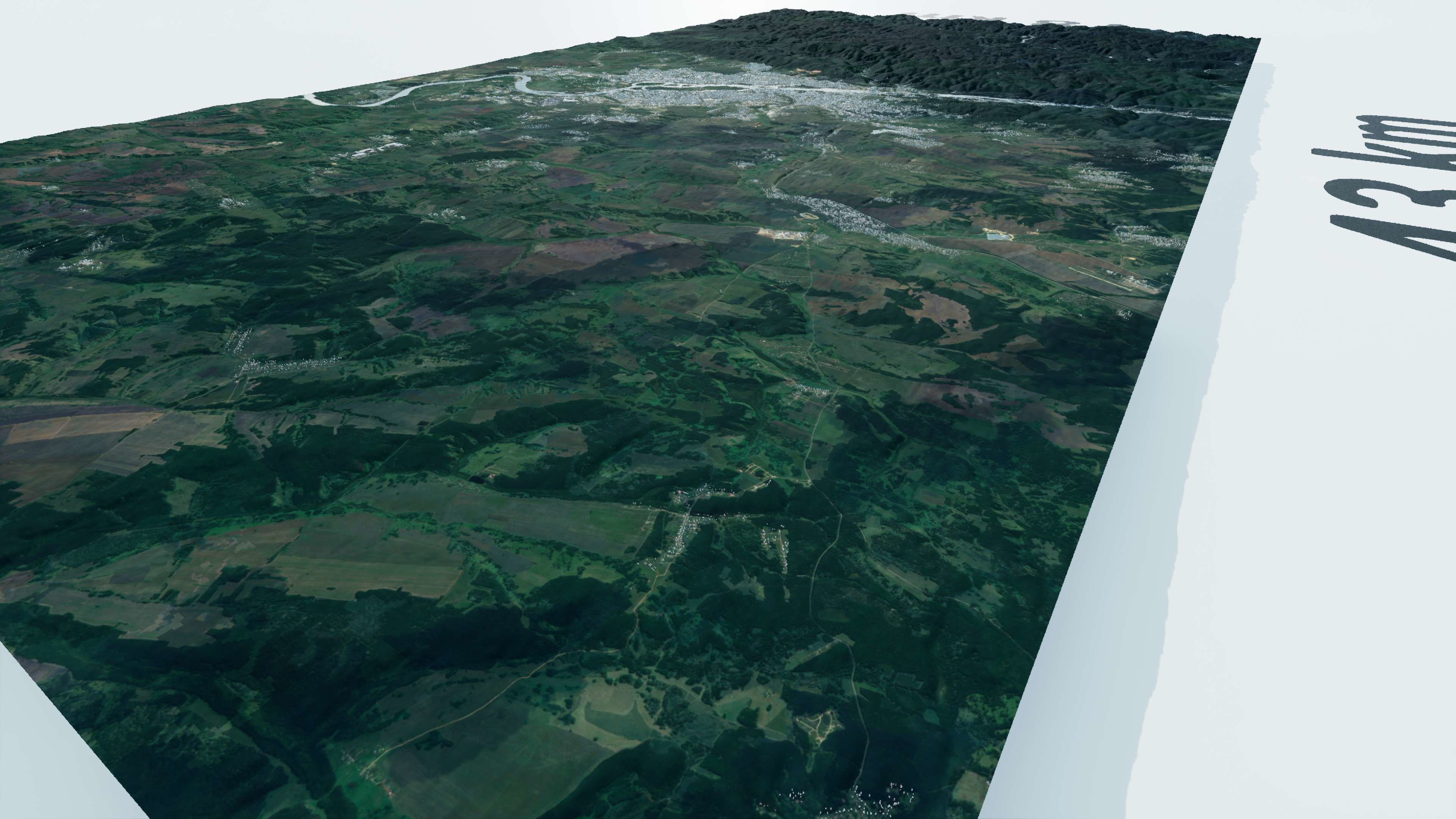 Krasnoyarsk Russia City Landscape 3D Model 3D model | CGTrader