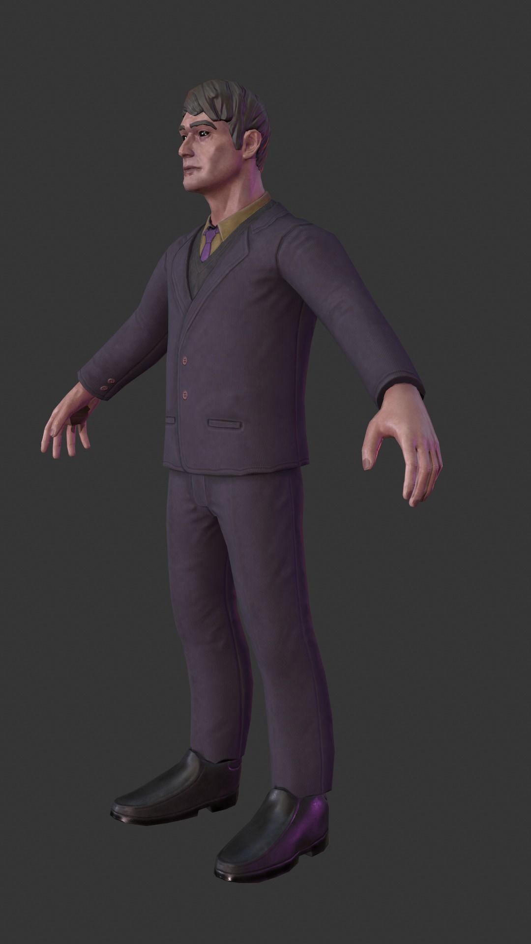 3D model Horror Man Character VR / AR / low-poly | CGTrader