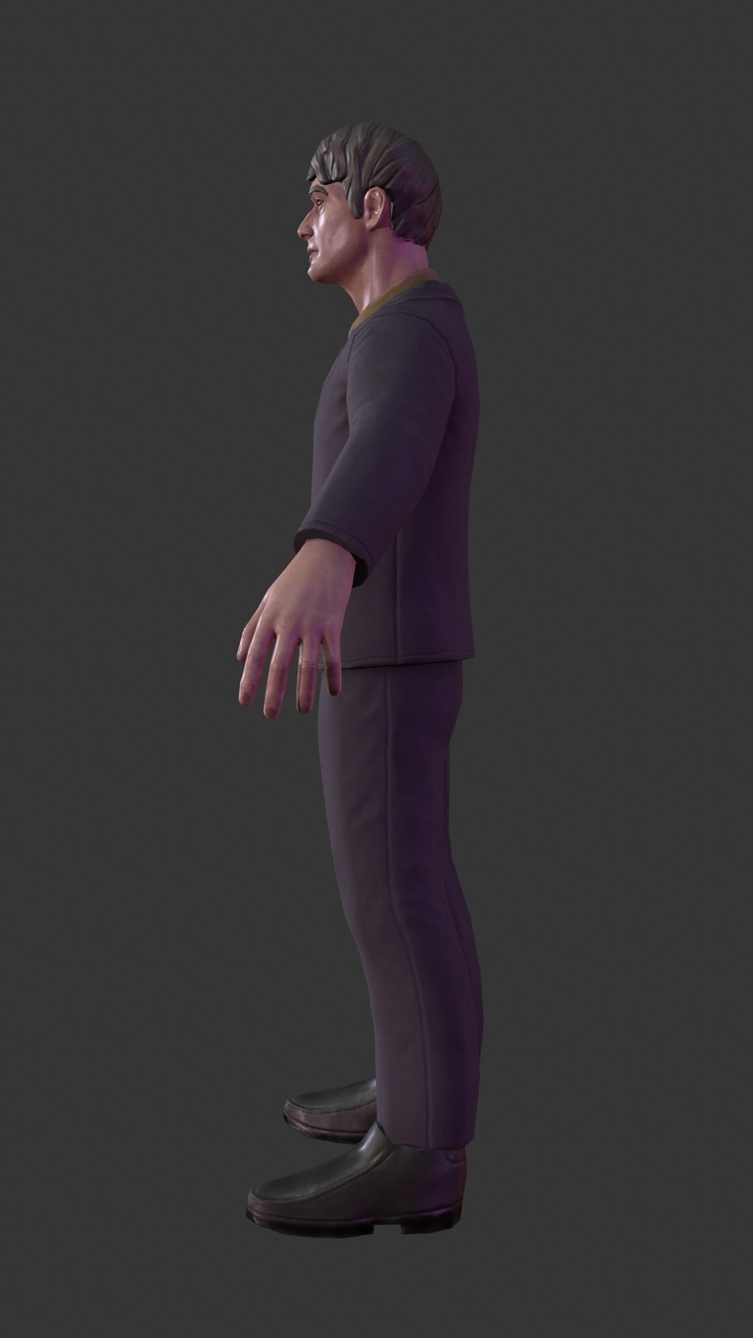 3D model Horror Man Character VR / AR / low-poly | CGTrader