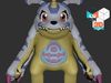 Digimon Gabumon 3D 3D model 3D printable | CGTrader