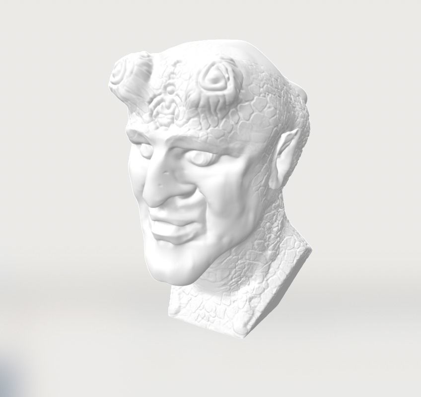 Demon buste 3D model 3D printable | CGTrader