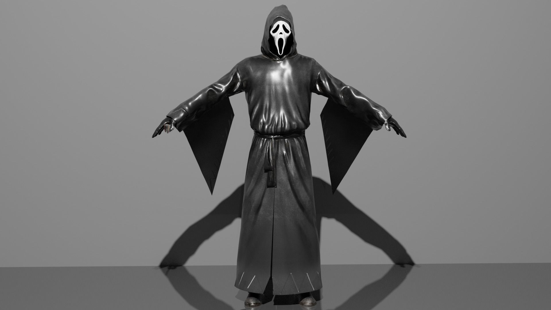 Ghost Face 3D model rigged | CGTrader