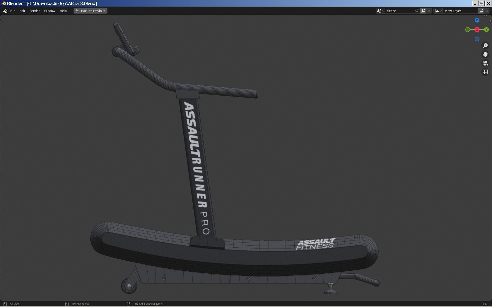 Treadmill - Assault Runner Pro 3D model | CGTrader