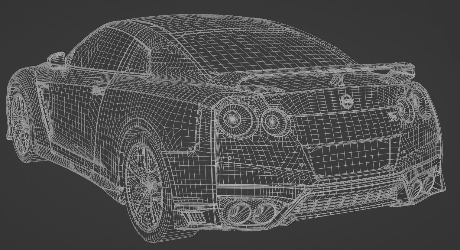 3D model Nissan GTR 2017 VR / AR / low-poly | CGTrader