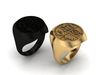 Signet Circle School Ring Printable 3D model 3D printable | CGTrader
