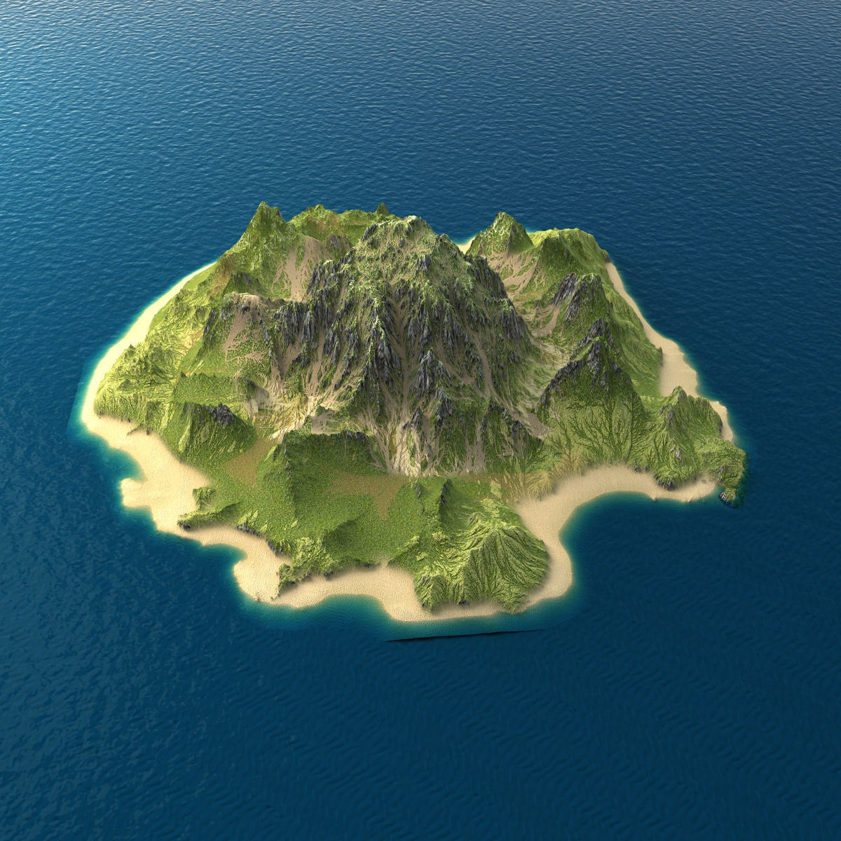 3D model Tropical Island Collection 1 VR / AR / low-poly | CGTrader