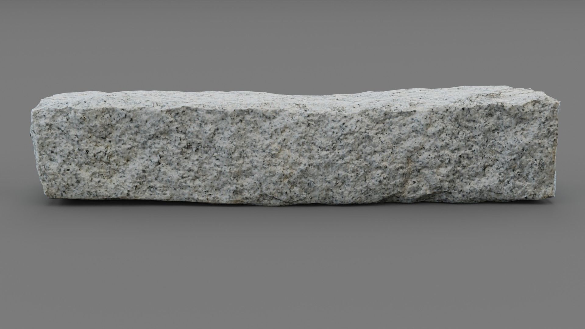 Granite rough solid block 3D model | CGTrader