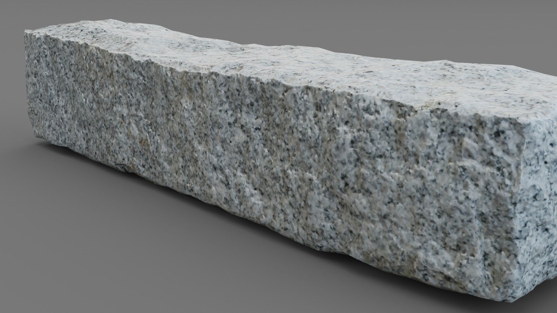 Granite rough solid block 3D model | CGTrader