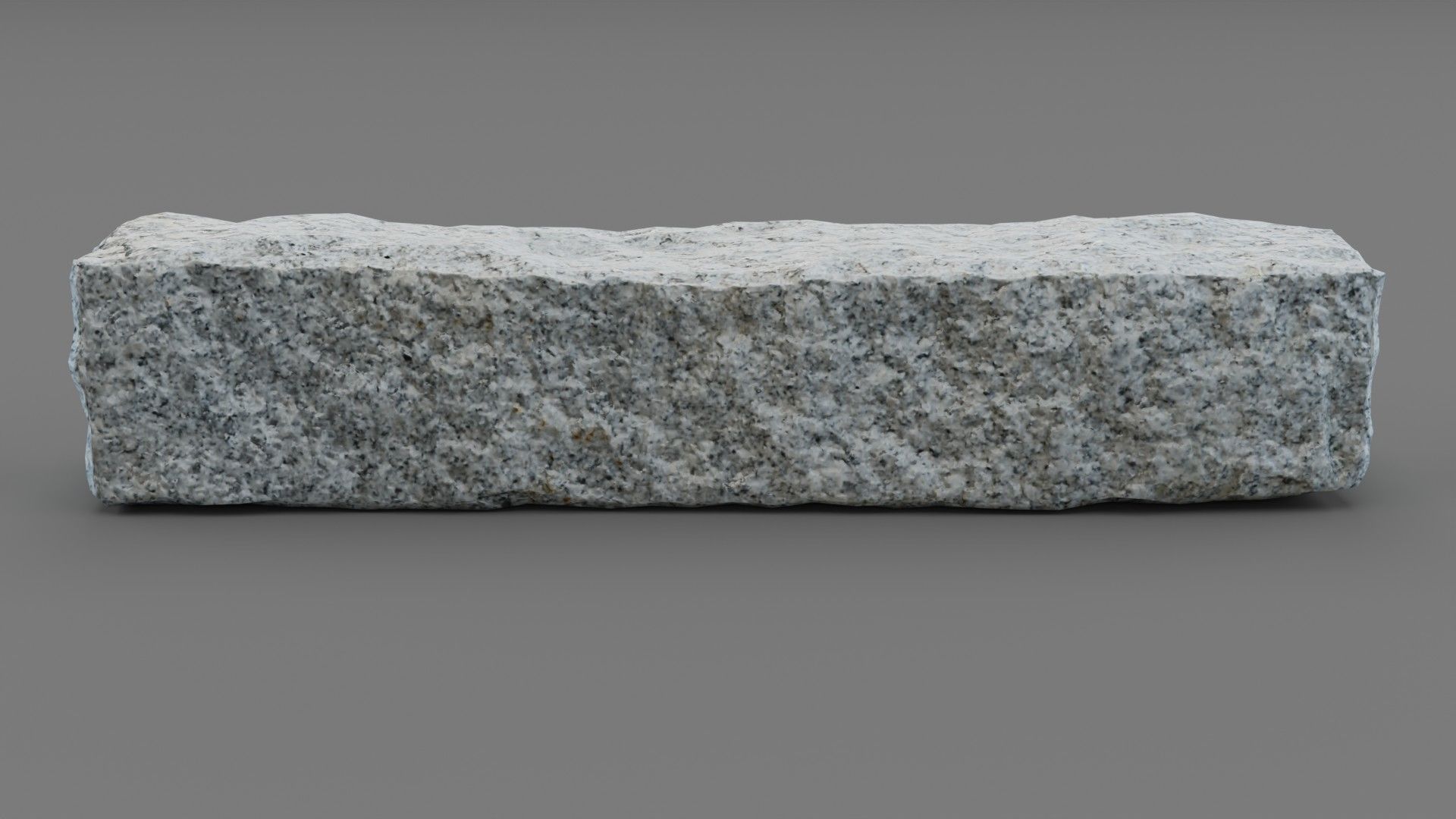 Granite rough solid block 3D model | CGTrader