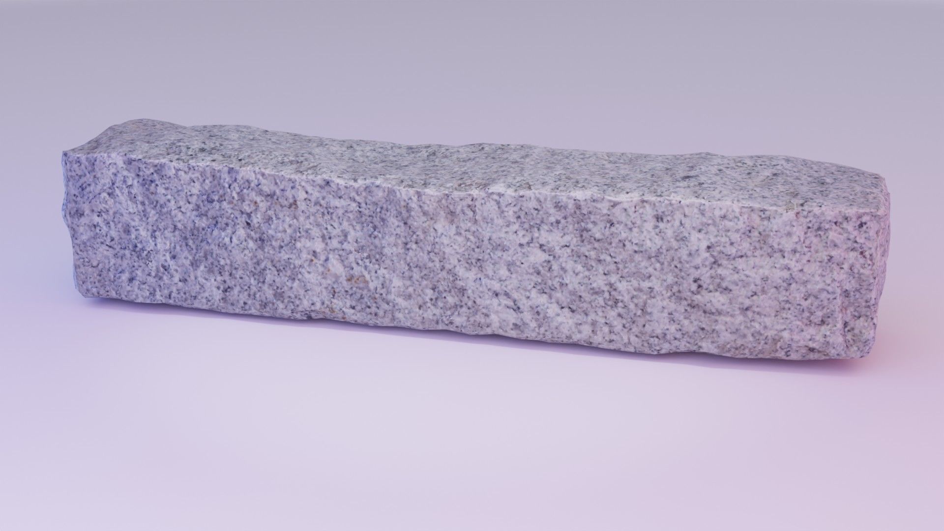 Granite rough solid block 3D model | CGTrader