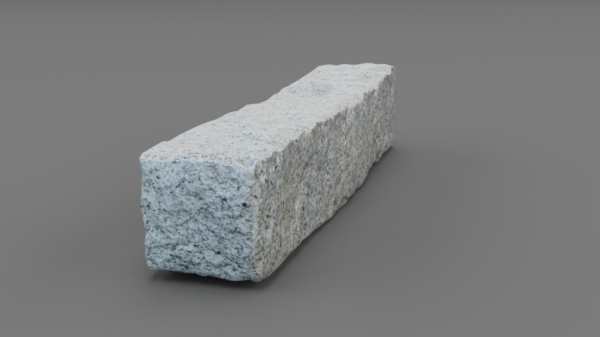 Granite rough solid block 3D model | CGTrader